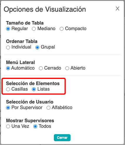 Uso de cuadros de lista en formularios